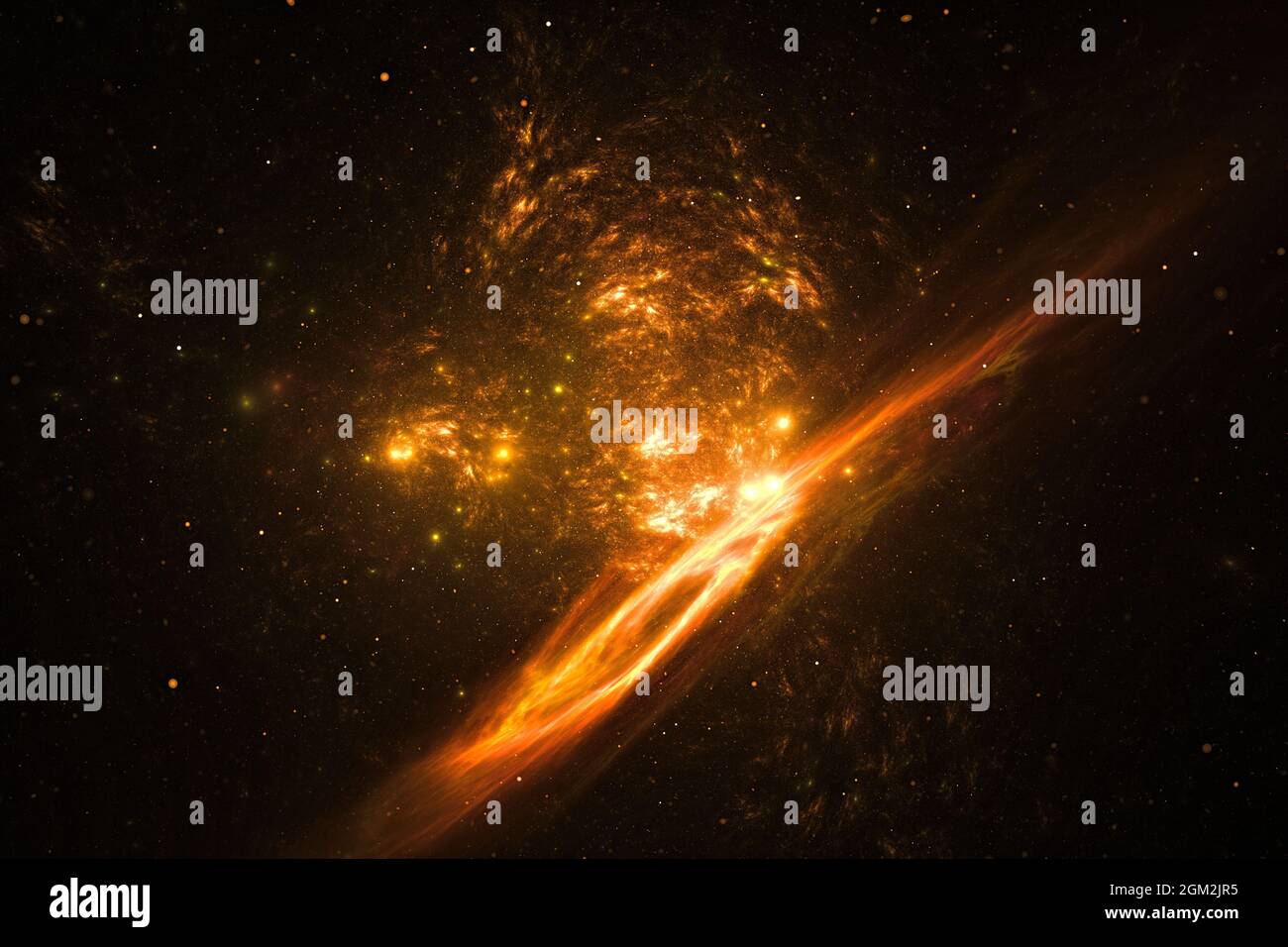 Beautiful space background with glowing stars in the darkness Stock ...