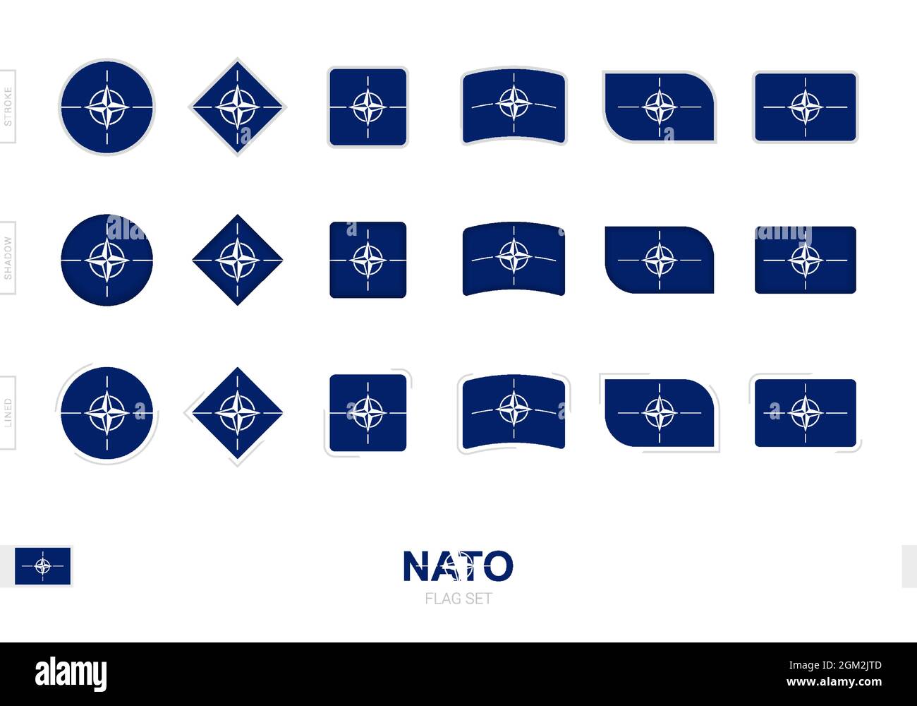 Nato flags Stock Vector Images - Alamy