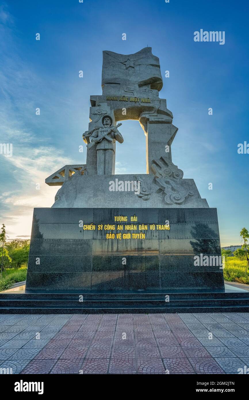 The famous 17th parallel historical site during the Vietnam war, Quang ...