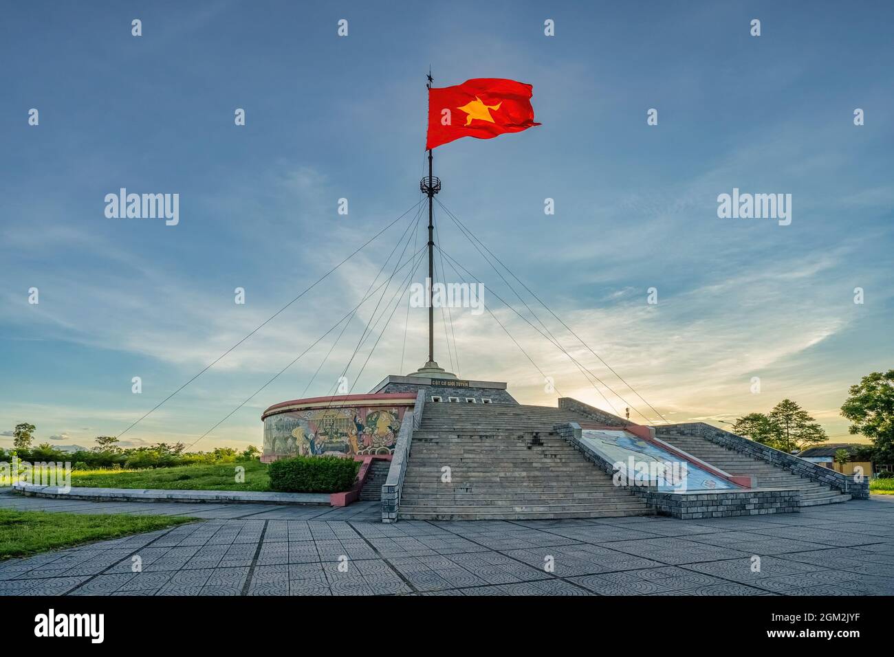 The famous 17th parallel historical site during the Vietnam war, Quang ...