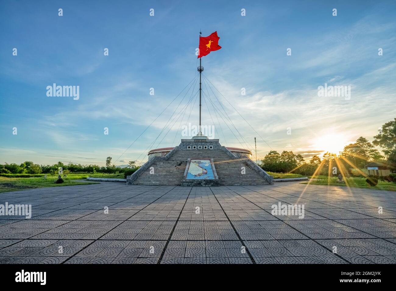 The famous 17th parallel historical site during the Vietnam war, Quang ...