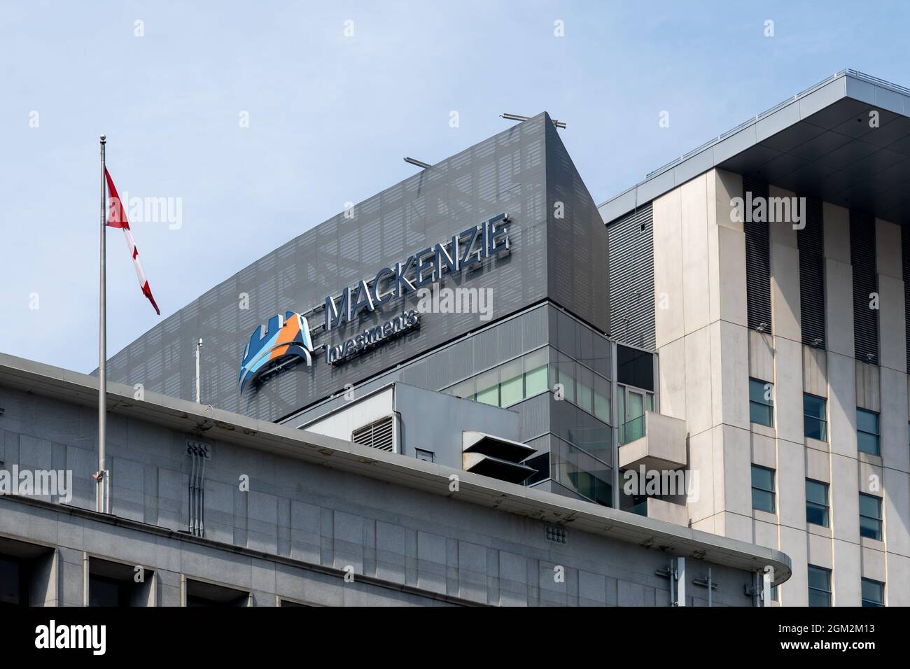 Mackenzie sign on their headquarters building in Toronto, Canada Stock ...
