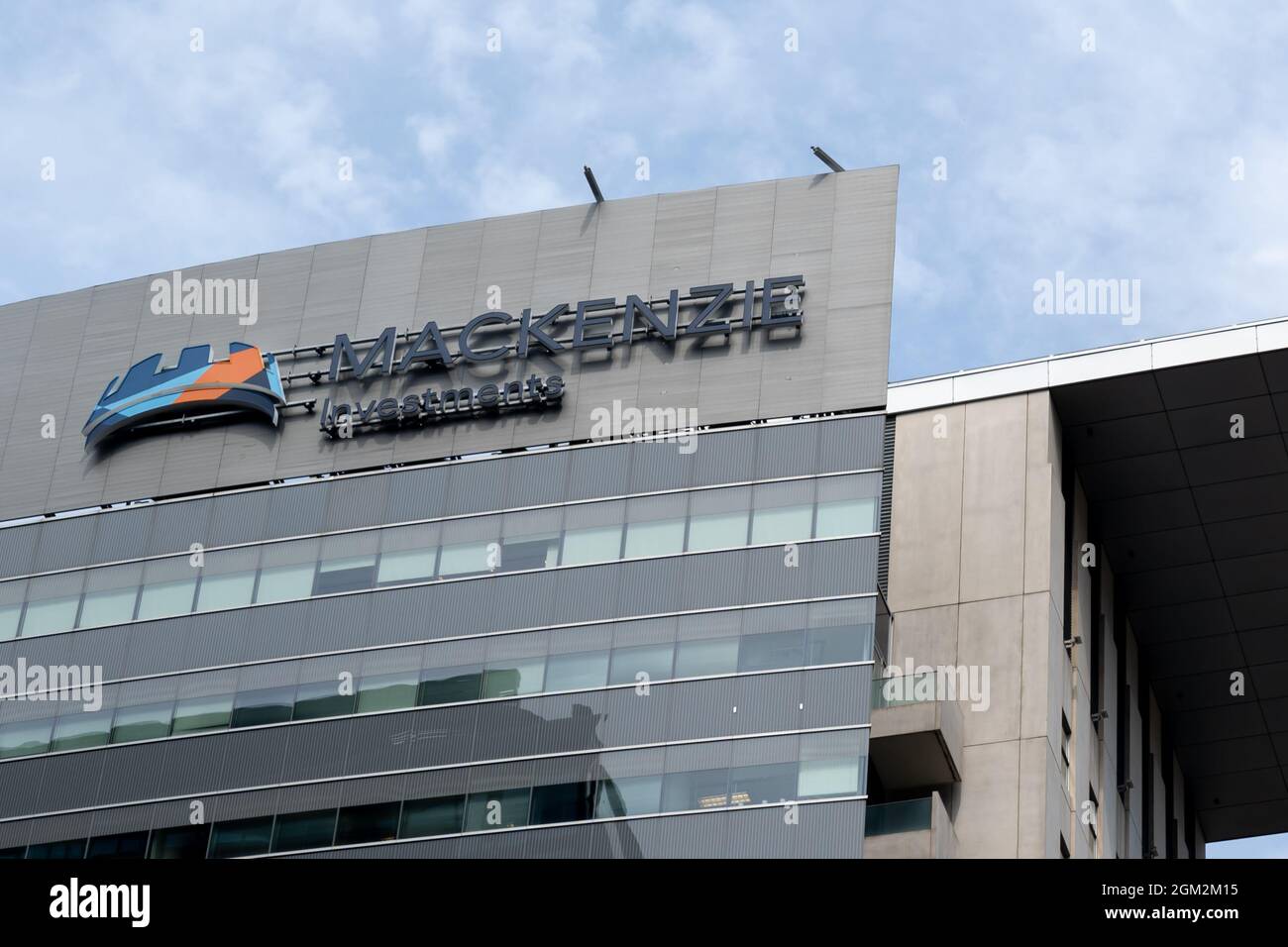 Mackenzie sign on their headquarters building in Toronto, Canada Stock ...