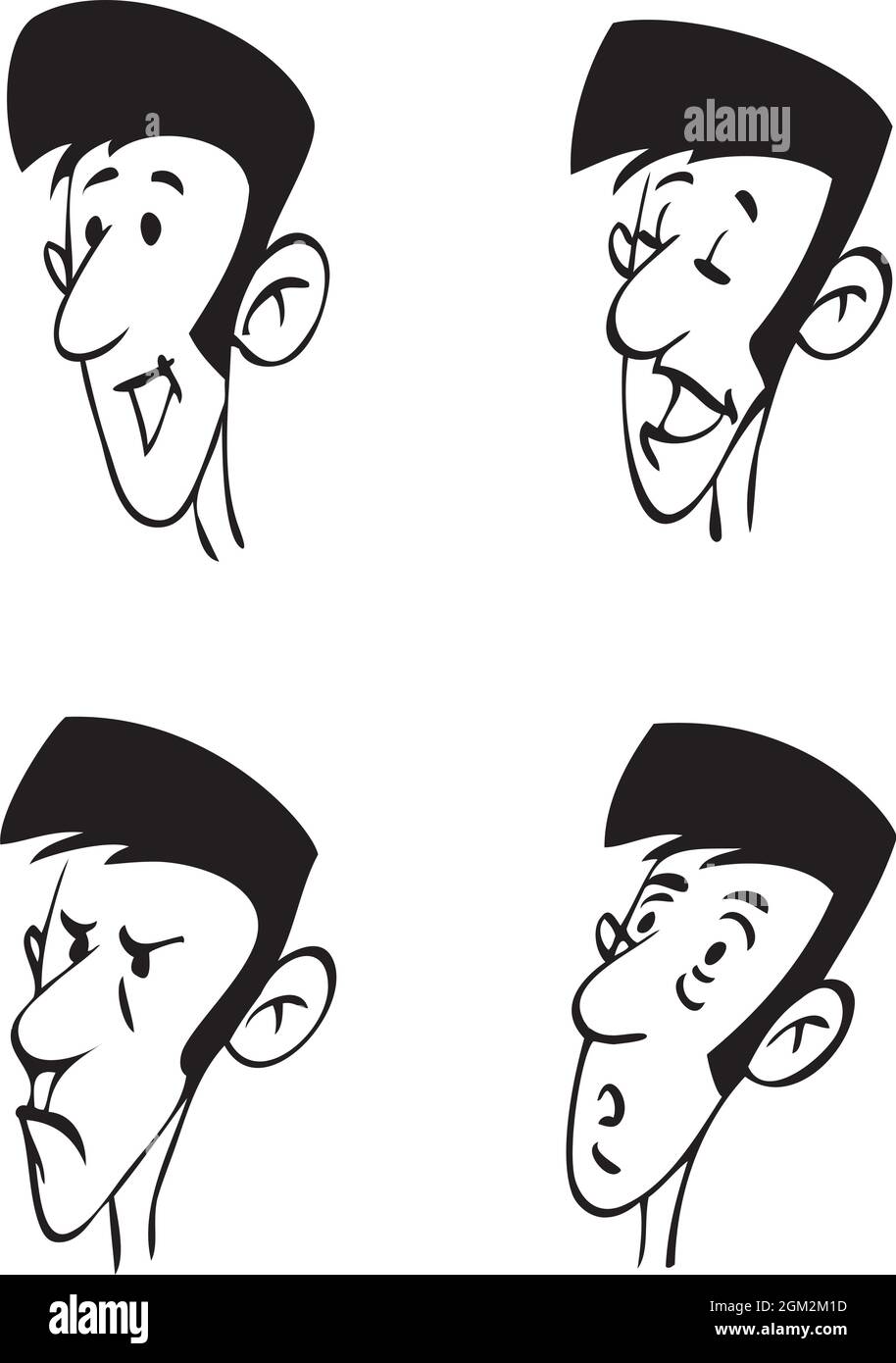 Face four Black and White Stock Photos & Images - Alamy