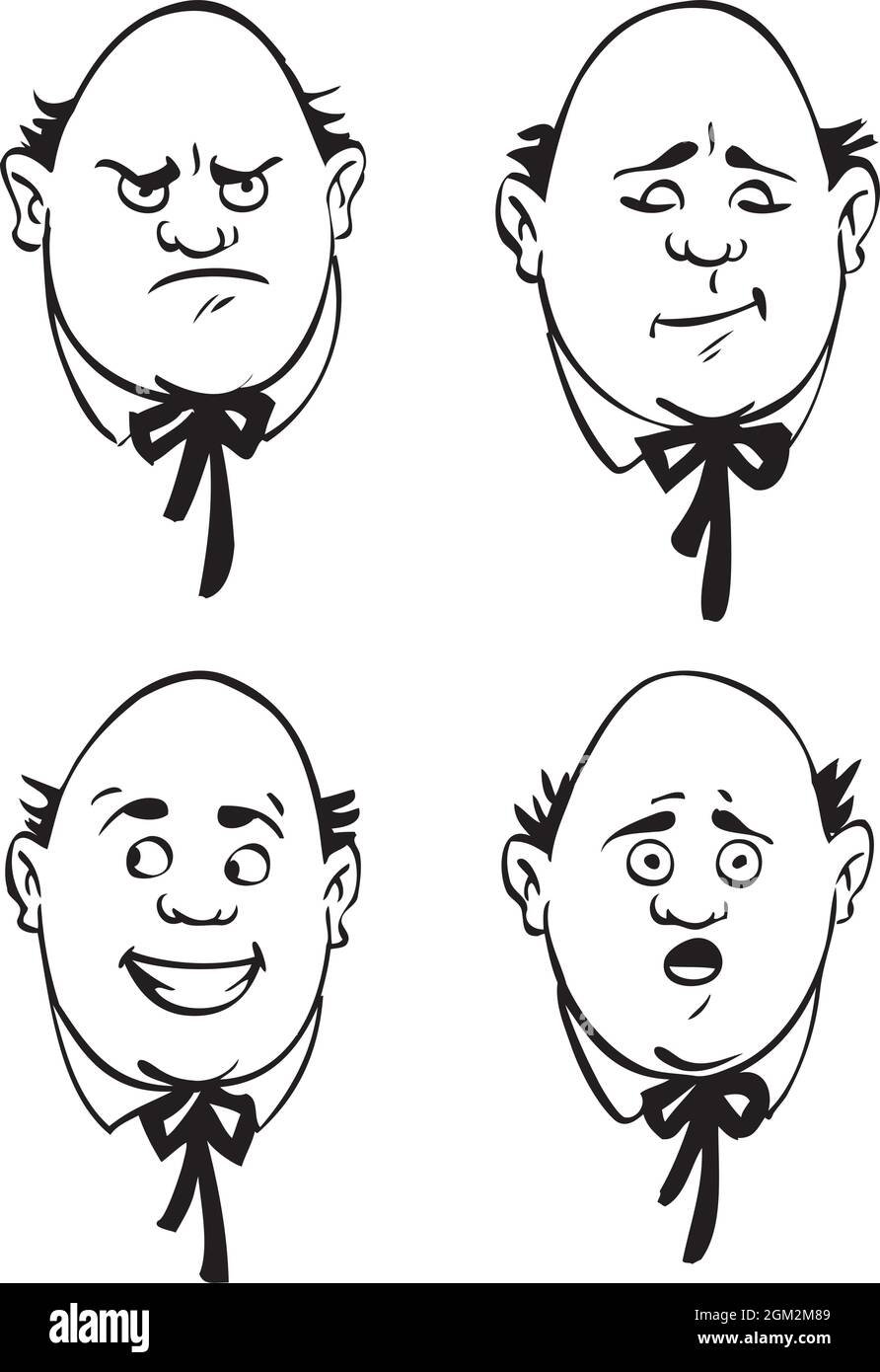 One face, four expressions Stock Vector Image & Art - Alamy