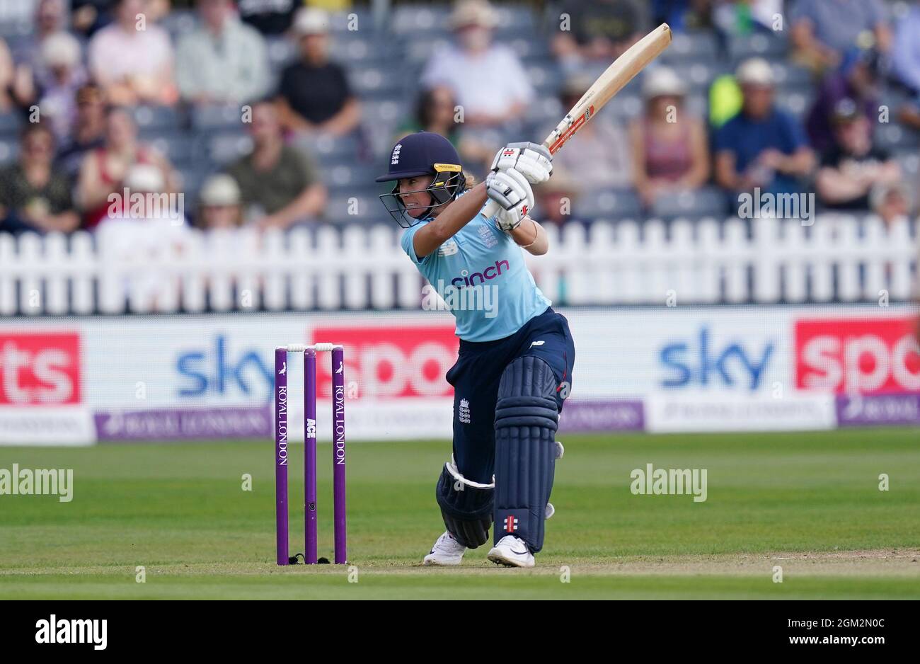 England's Lauren Winfield-Hill batting during the first one day ...