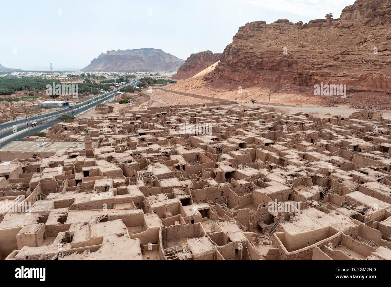 The ancient ruins of AlUla city in the Medina region of Saudi Arabia ...