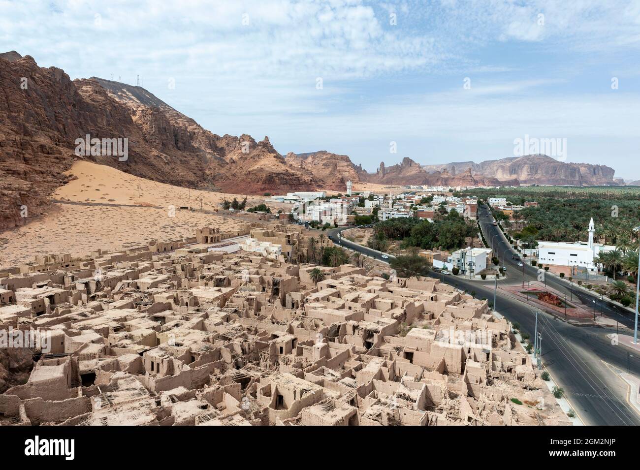 The ancient ruins of AlUla city in the Medina region of Saudi Arabia ...
