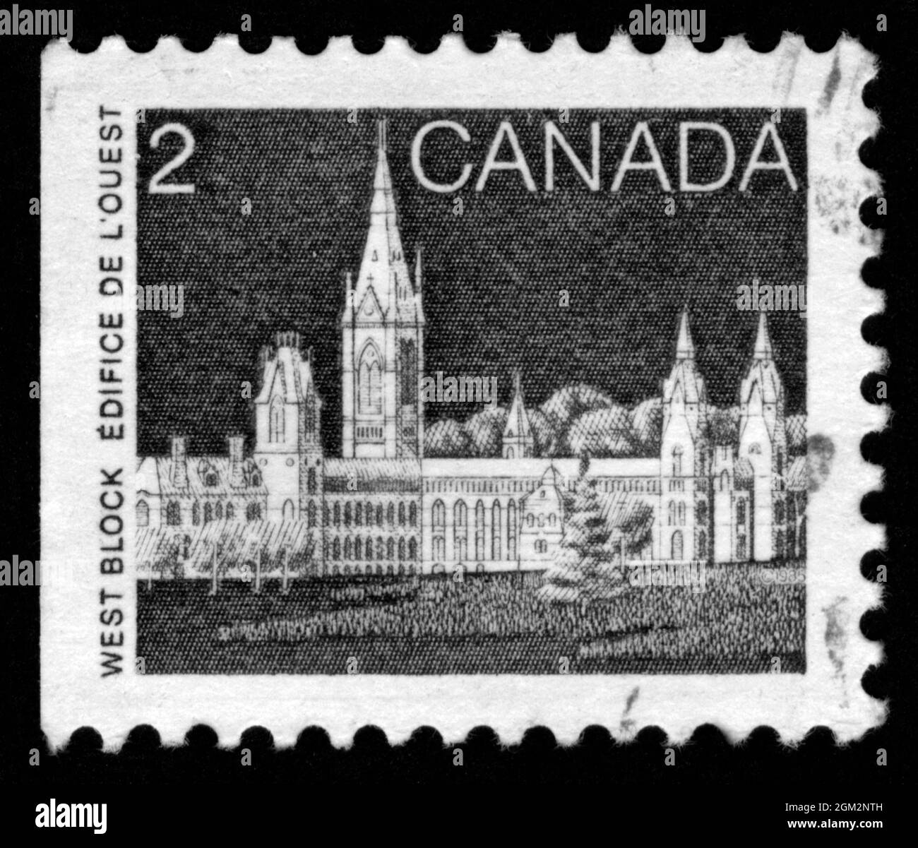 Old canada postage stamp Black and White Stock Photos & Images - Alamy