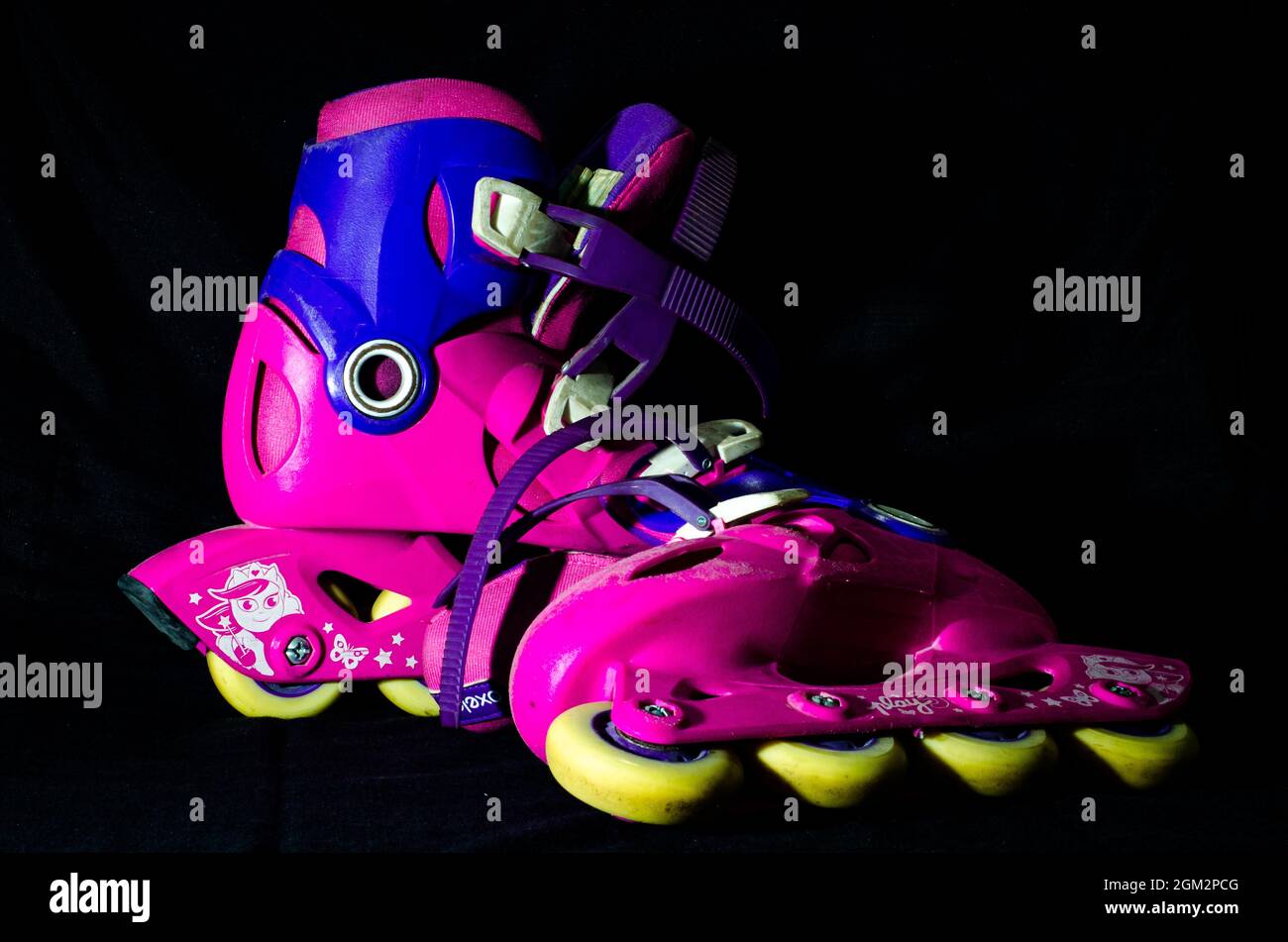 Beautiful Roller Skates for Girls Stock Photo - Alamy