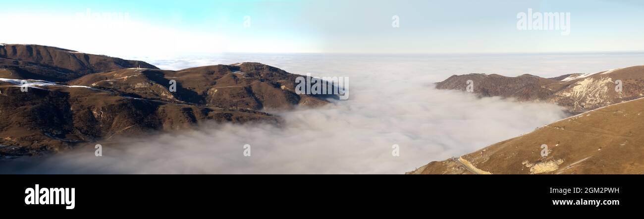 Hilly foreland (breaks and rugged prairie). The gorge (ravine) and ...