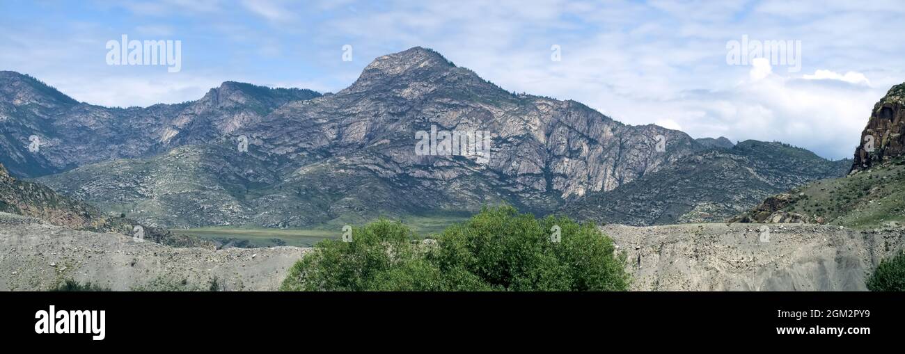 The gorge, rock formation and the landslide border Stock Photo - Alamy