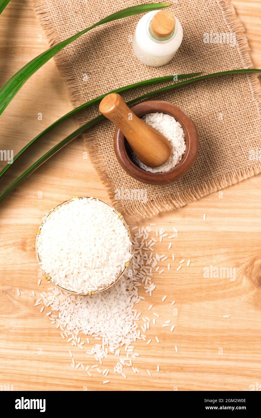 Homemade vegan rice pudding hi-res stock photography and images - Alamy