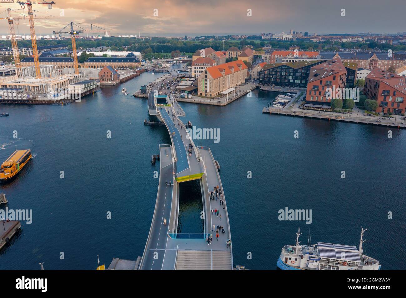 Beautiful canals of Copenhagen, the capital of Denmark Stock Photo - Alamy