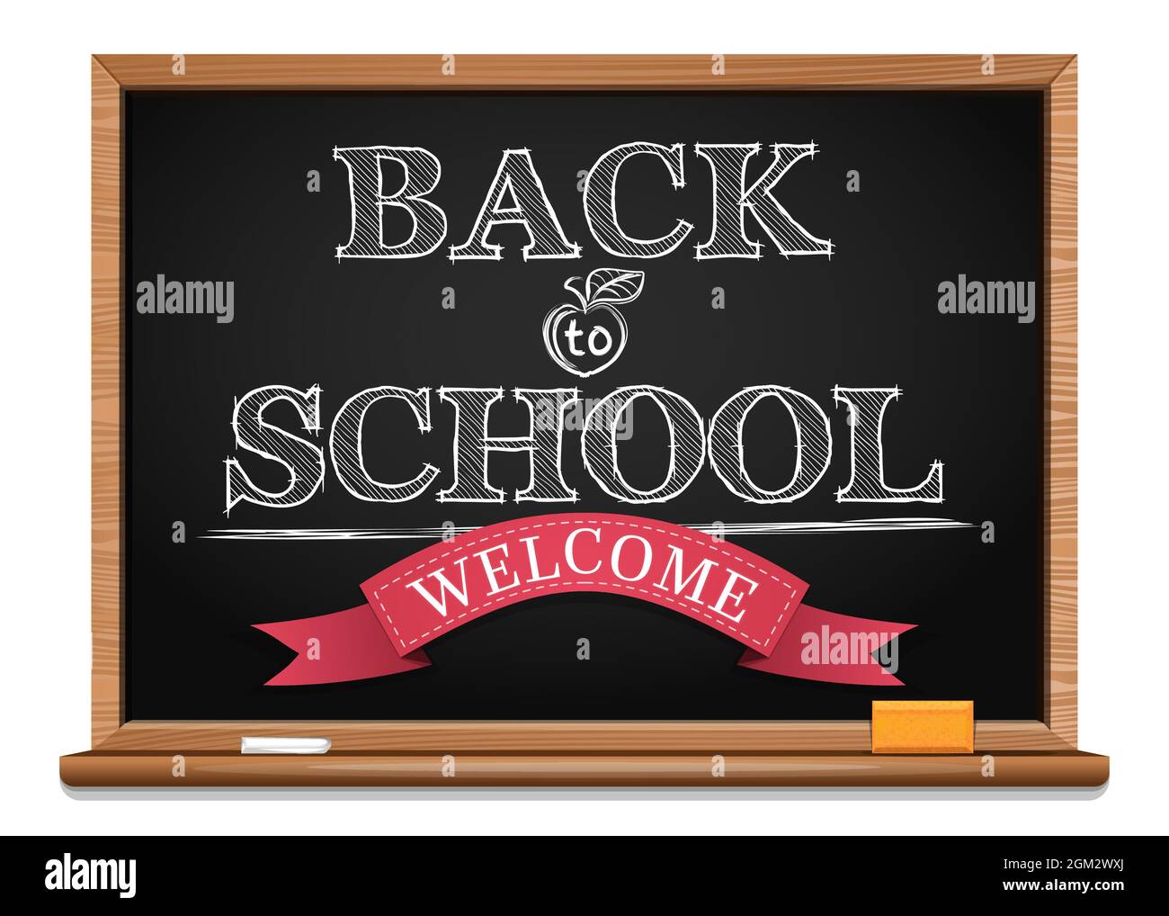 Teacher chalkboard Stock Vector Images - Alamy