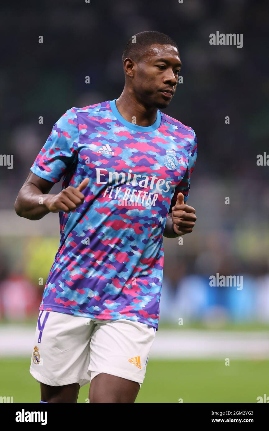 David Alaba of Real Madrid CF warms up during the UEFA Champions League ...