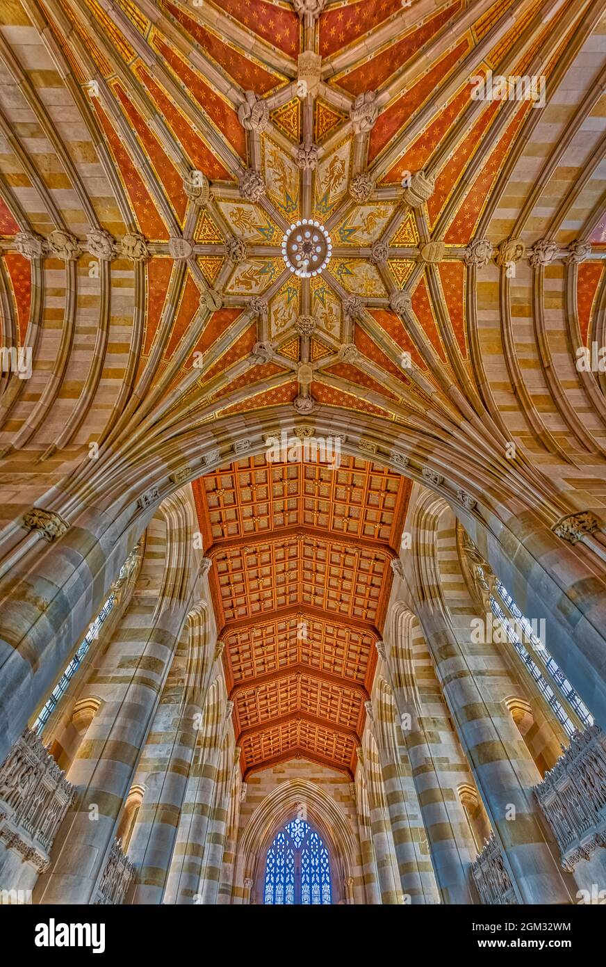 Yale University Sterling Memorial Library - Interior view of Collegiate ...