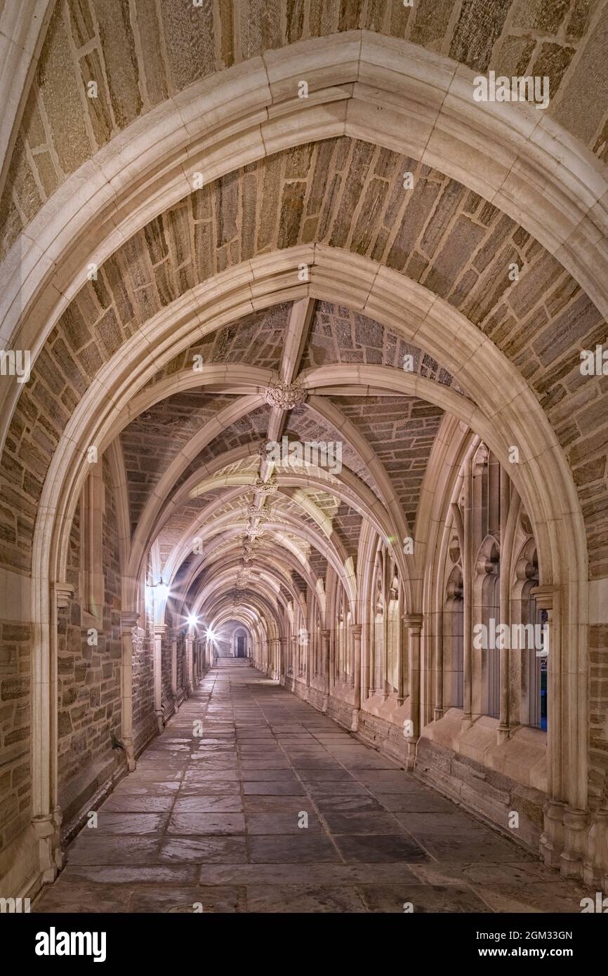Princeton University Hallway Evening - A view to a perfect example of ...
