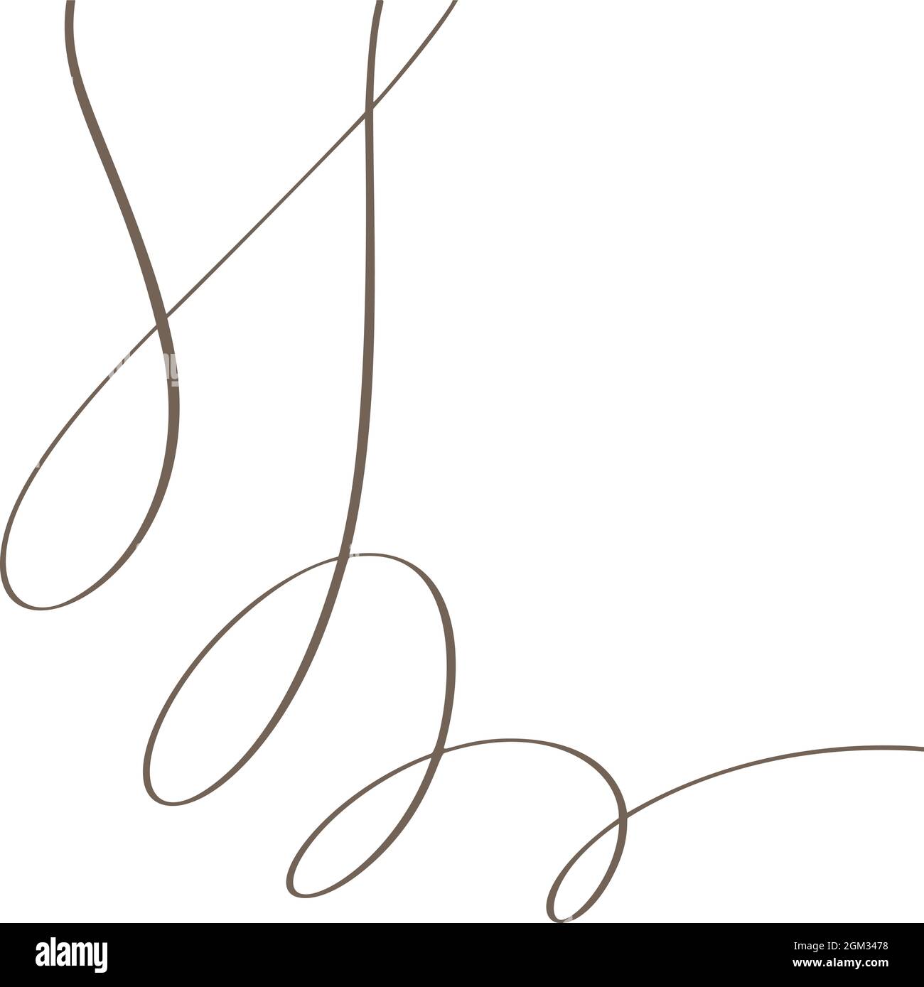 abstract pattern with brown geometric tangled line on white background ...