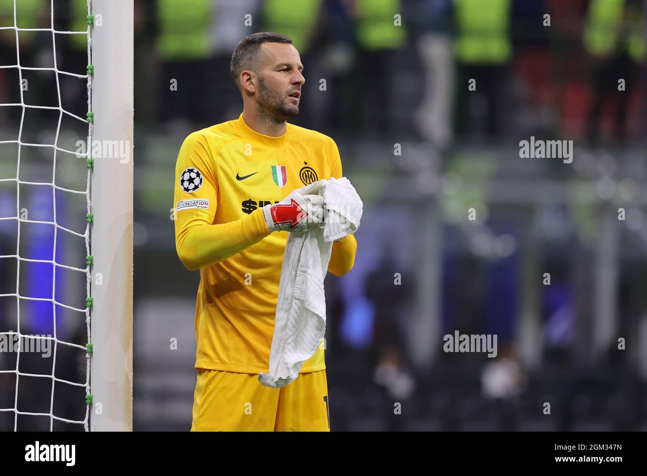 Samir Handanovic of FC Internazionale during the UEFA Champions League ...