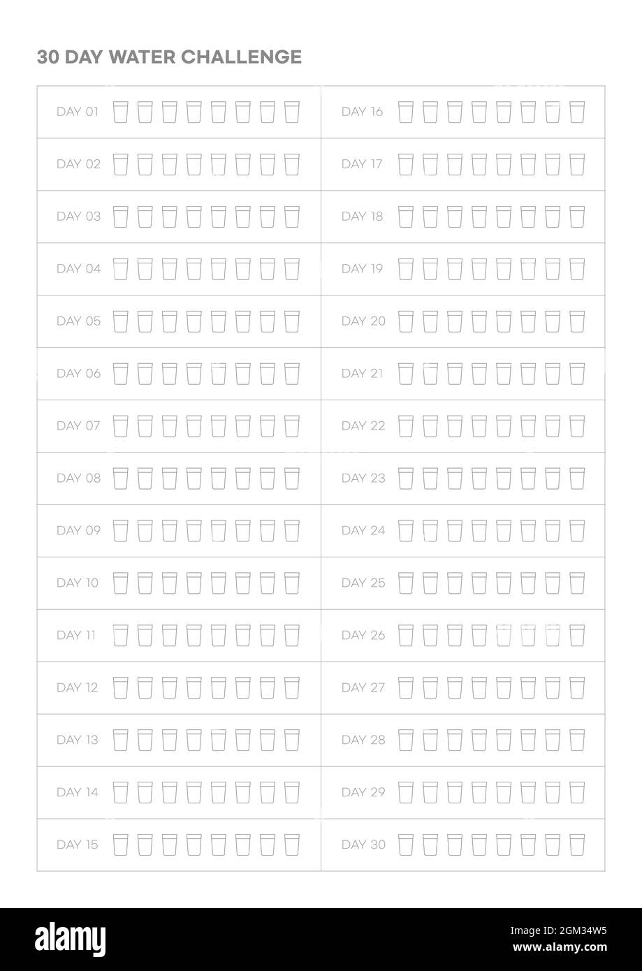 Note, scheduler, diary, planner document template illustration. 30 Day ...