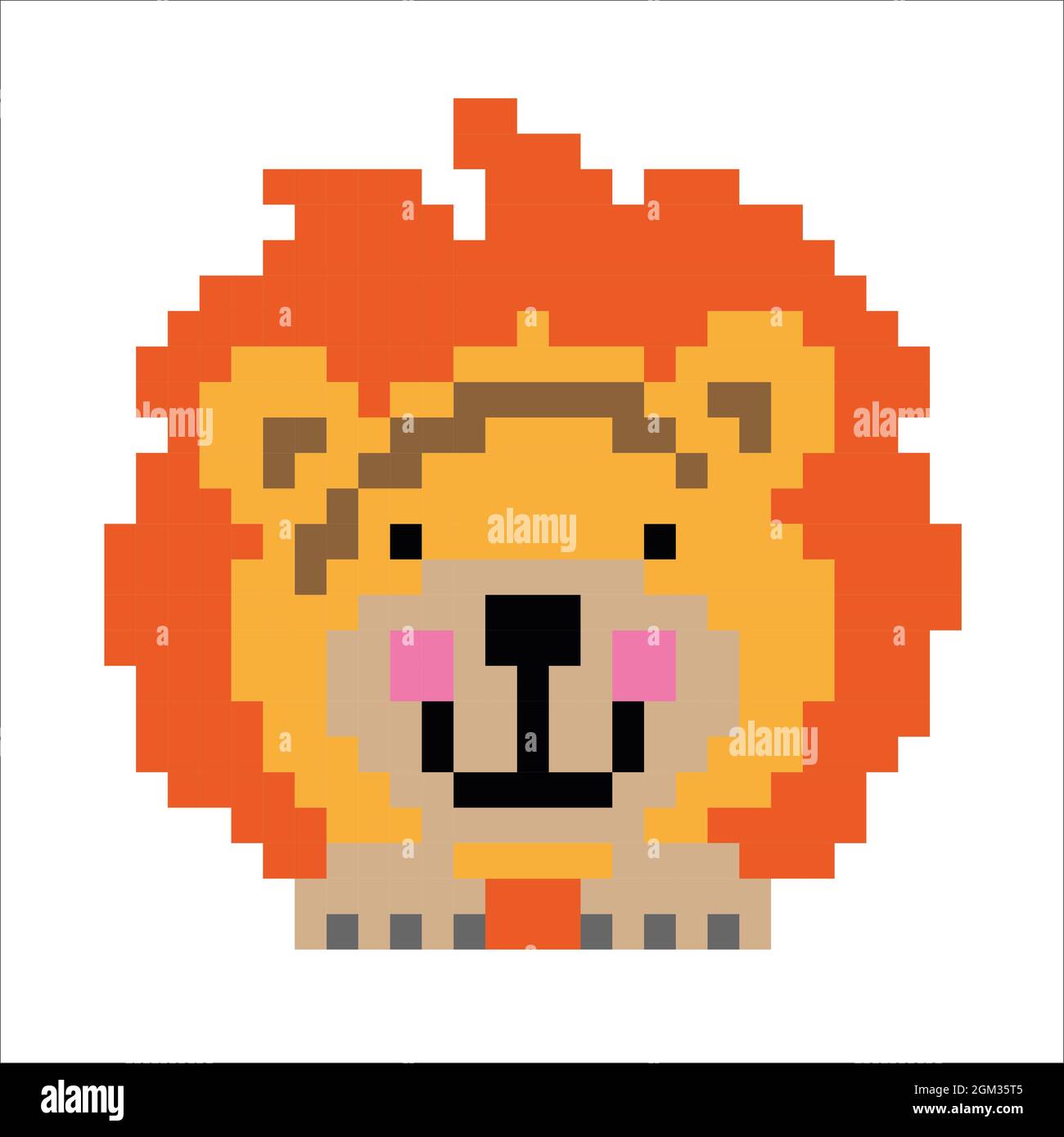 Happy cartoon lion sign hi-res stock photography and images - Alamy