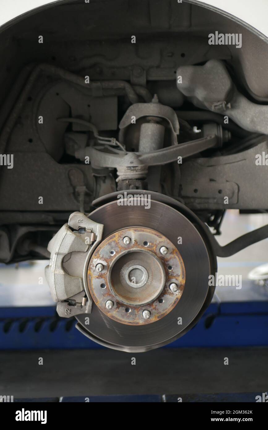 Vertical shot of the dissembled vehicle wheel details Stock Photo - Alamy