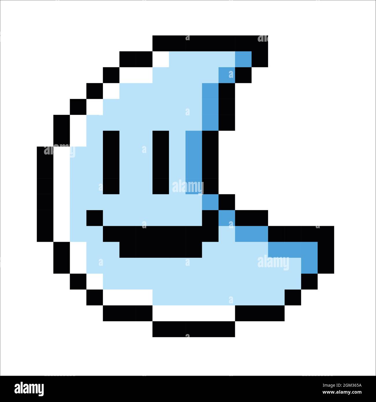 Moon cartoon pixel art hi-res stock photography and images - Alamy