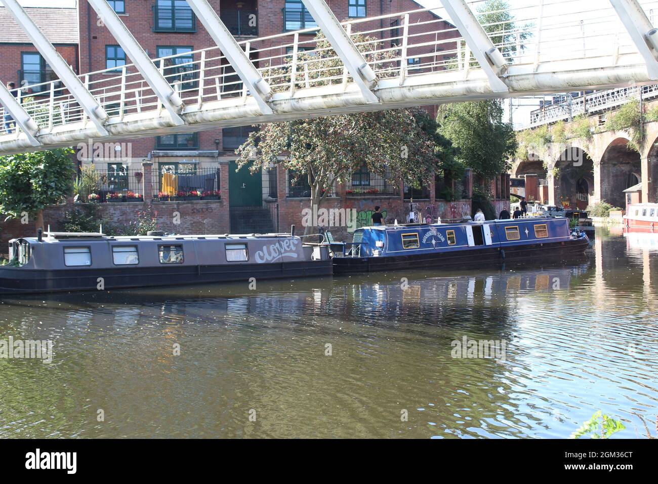 Canal in Castlefield, Manchester Stock Photo - Alamy