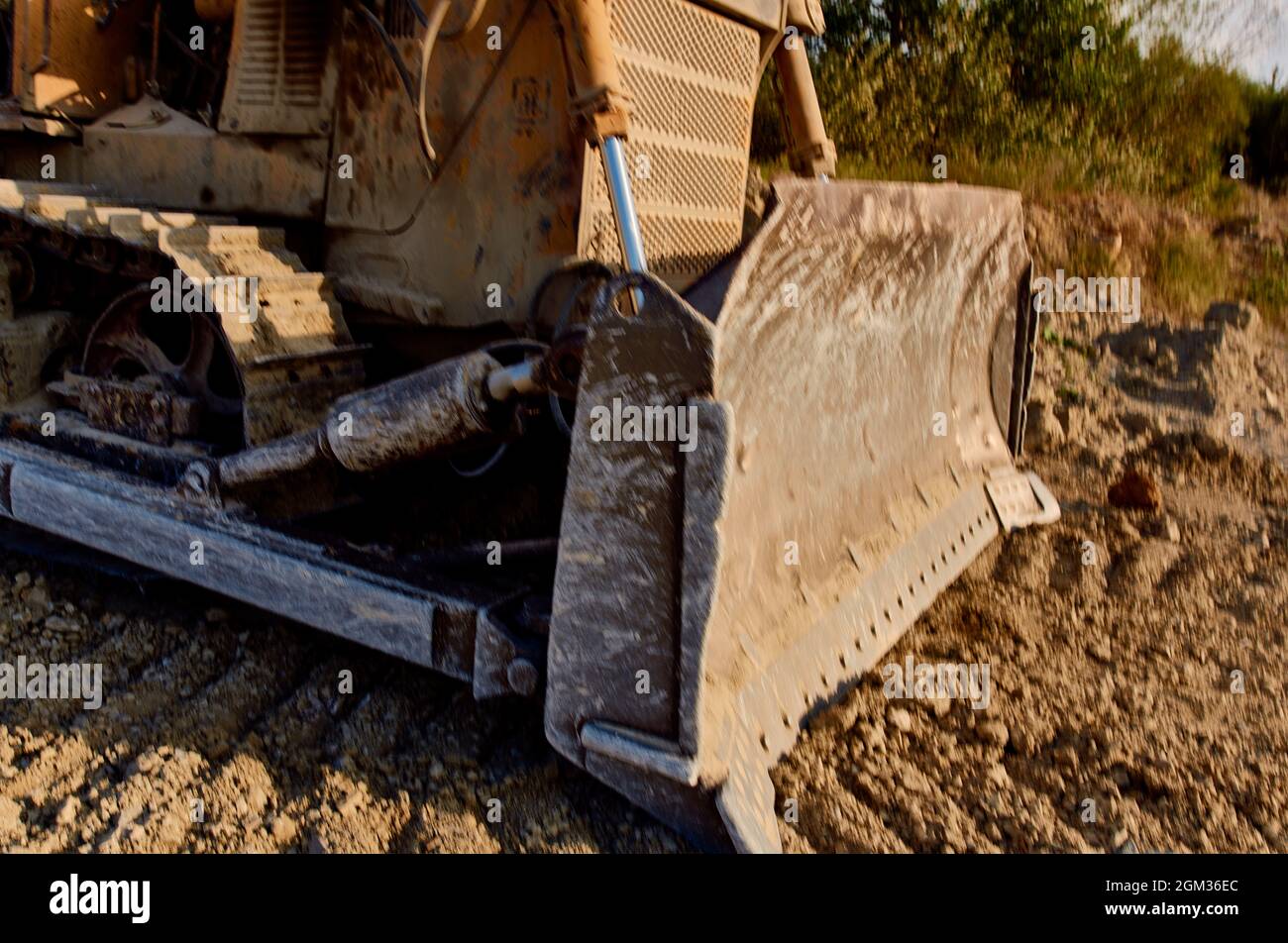 excavator work construction industry geology Stock Photo - Alamy