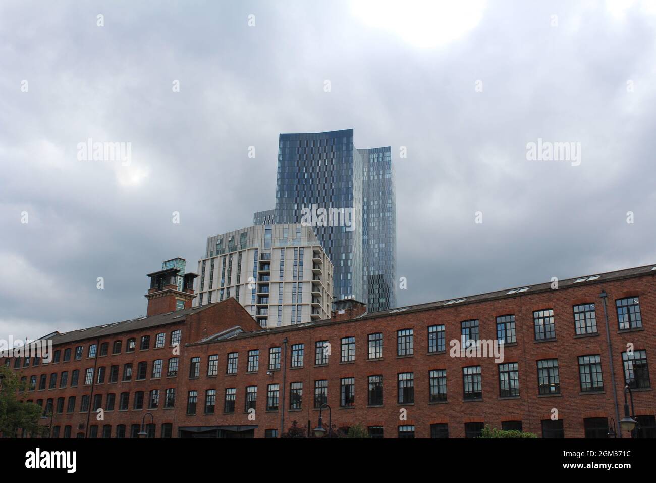 View of the Hilton Hotel, Manchester Stock Photo - Alamy