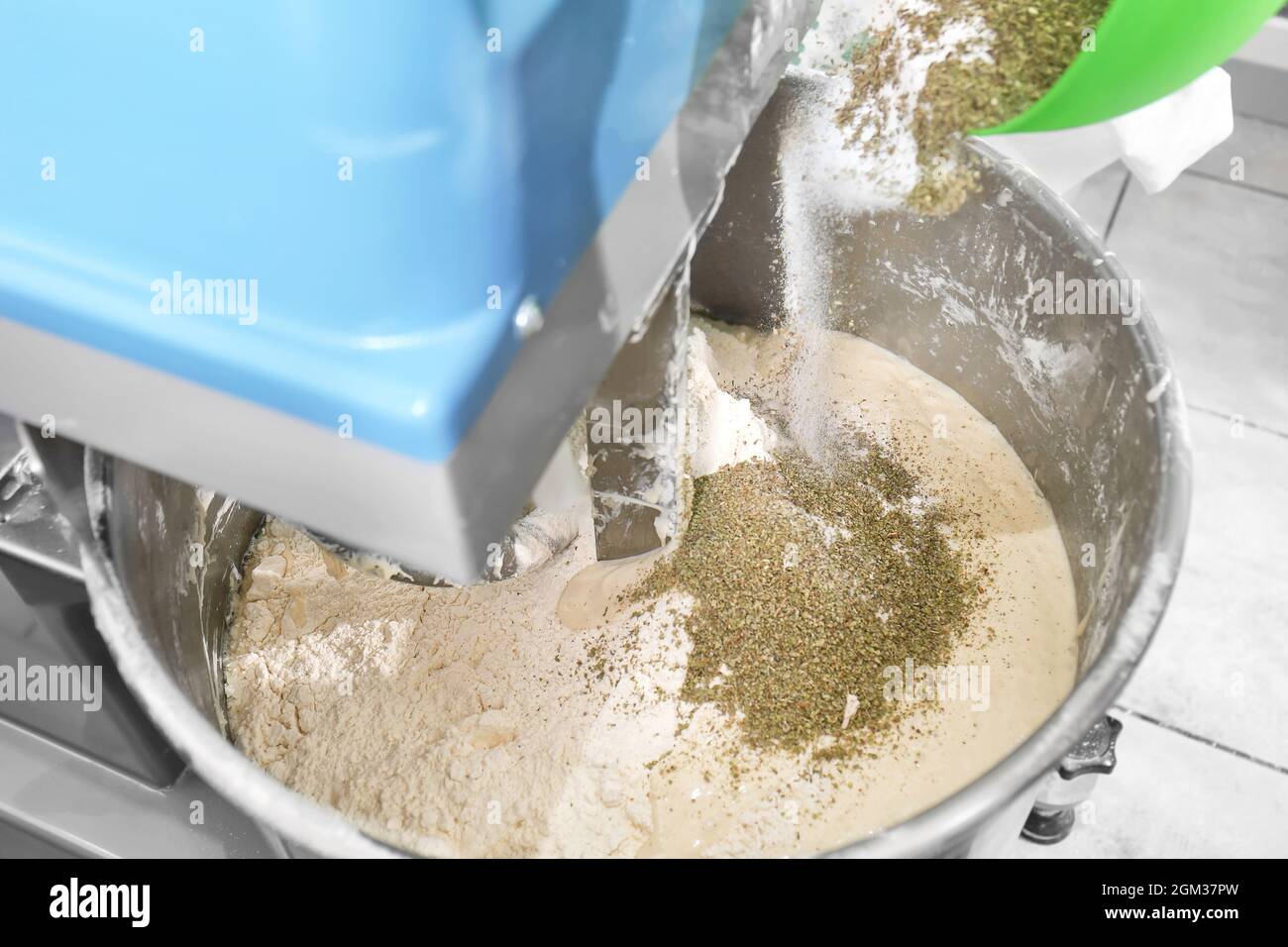 Modern dough mixer, closeup Stock Photo - Alamy