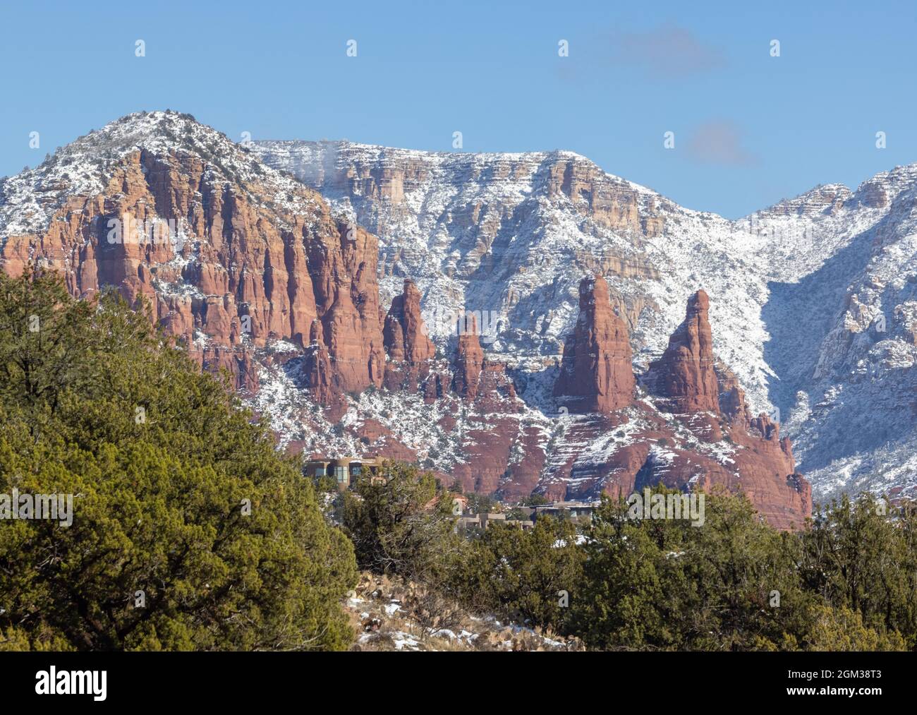 Scenic Winter Landscape in Sedona Arizona Stock Photo - Alamy
