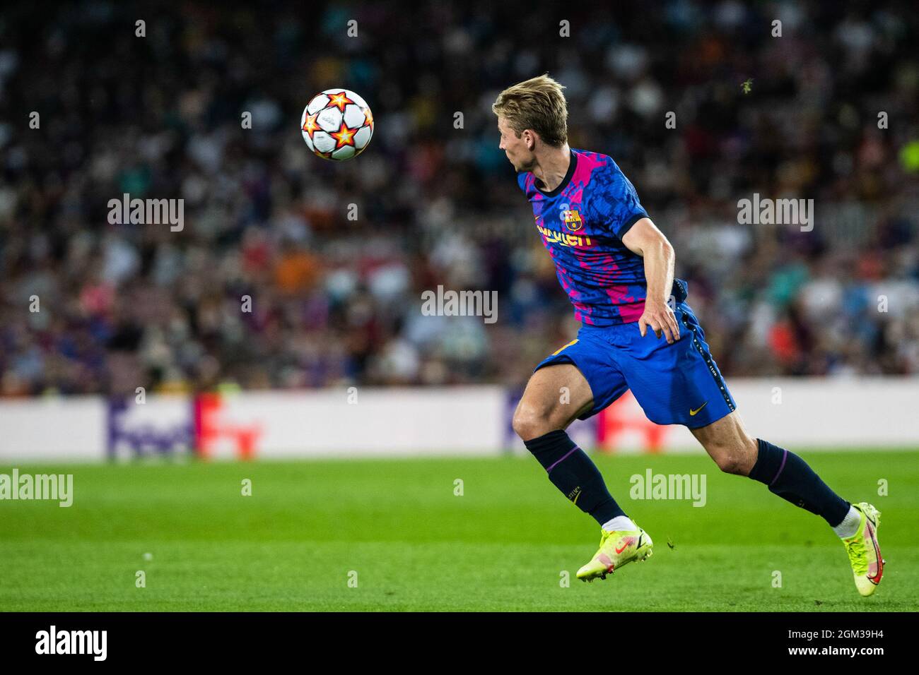 Frankie de Jong of FC Barcelona in action during the UEFA Champions League, football match ...