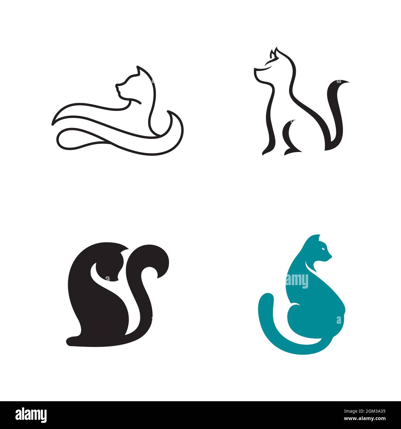 Cat icon design hi-res stock photography and images - Alamy