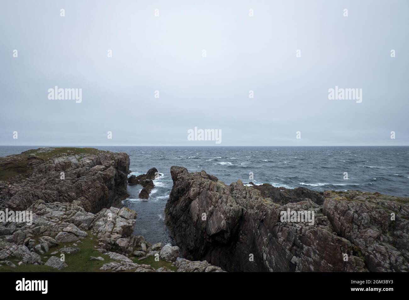 Cliff Top Landscape, North Sea, Scotland Stock Photo - Alamy