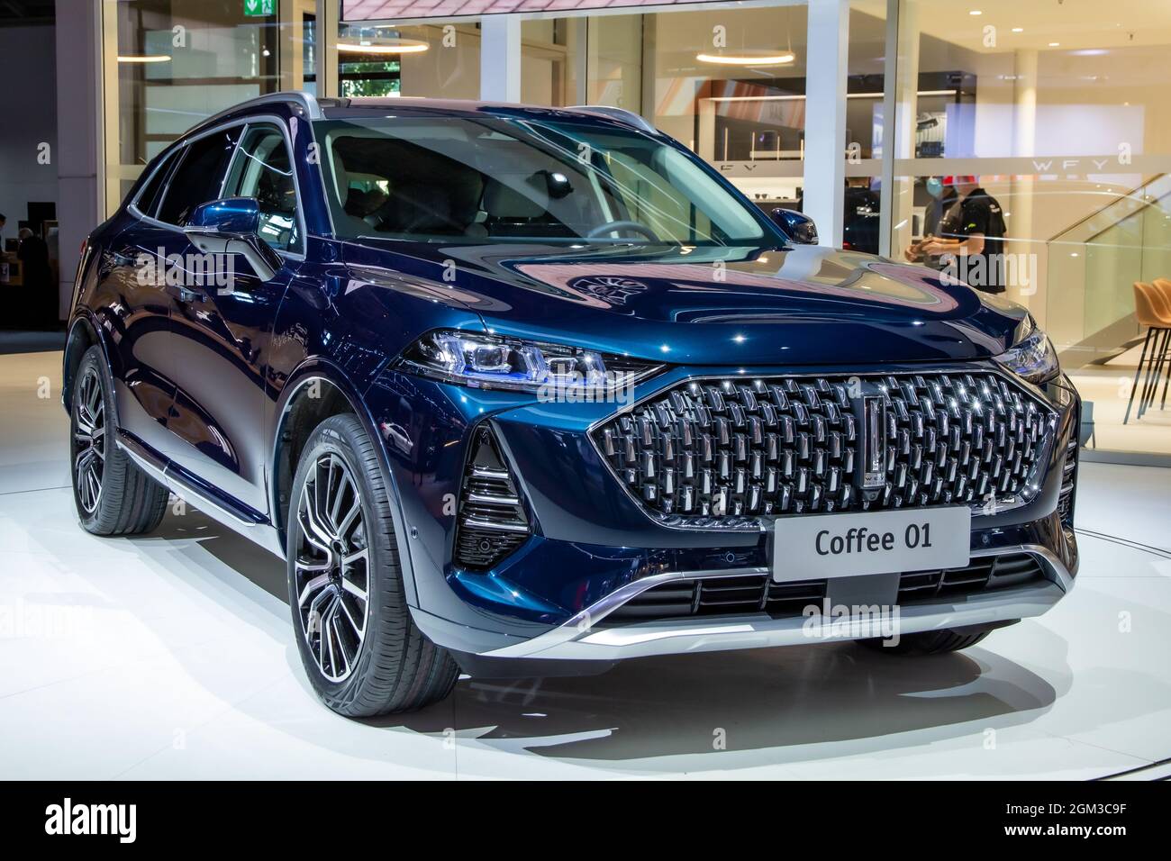 Great Wall Motors WEY Coffee 01 PHEV SUV car showcased at the IAA Mobility 2021 motor show in ...