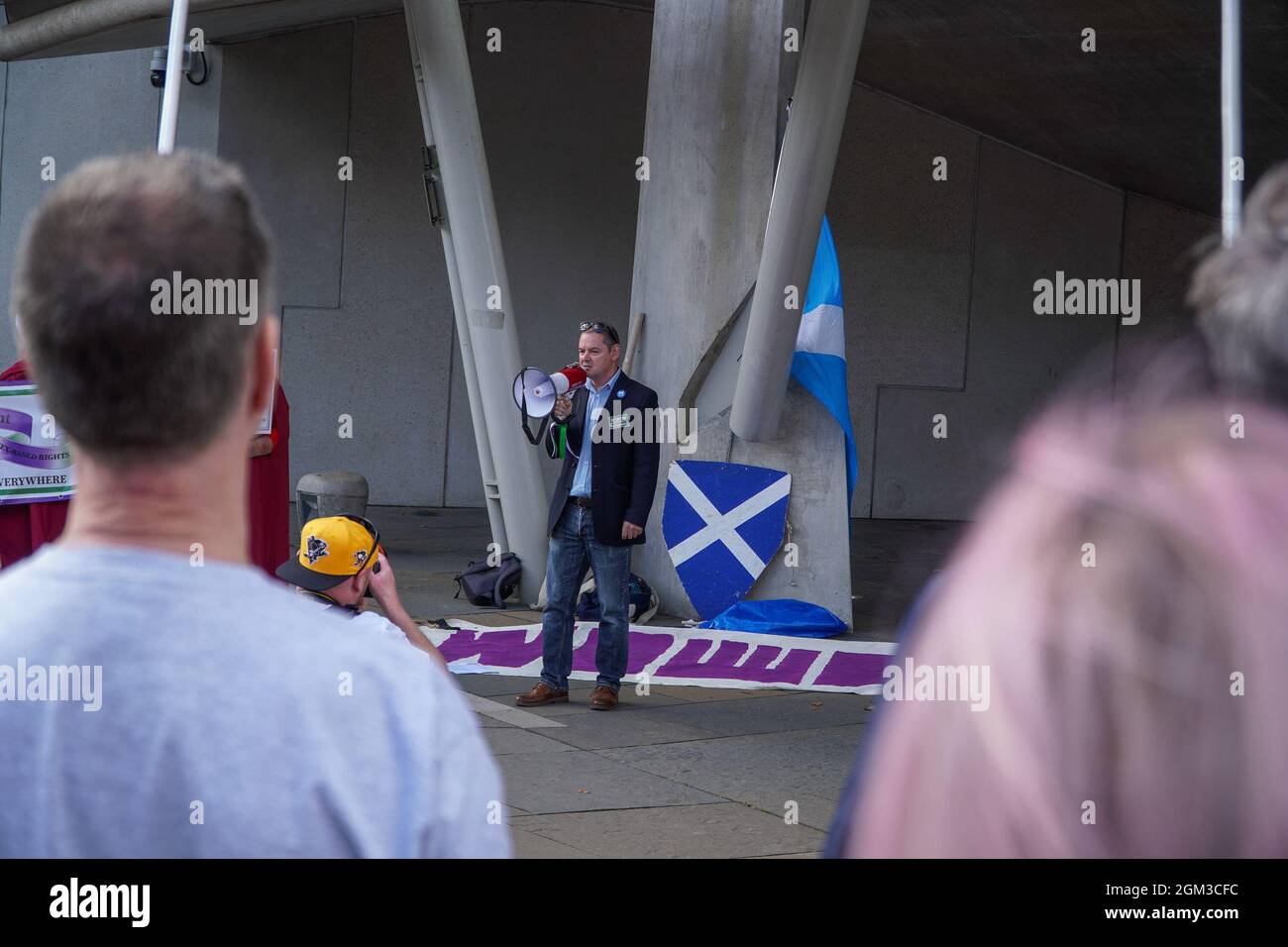 Transgender rights protestors scottish parliament hi-res stock ...