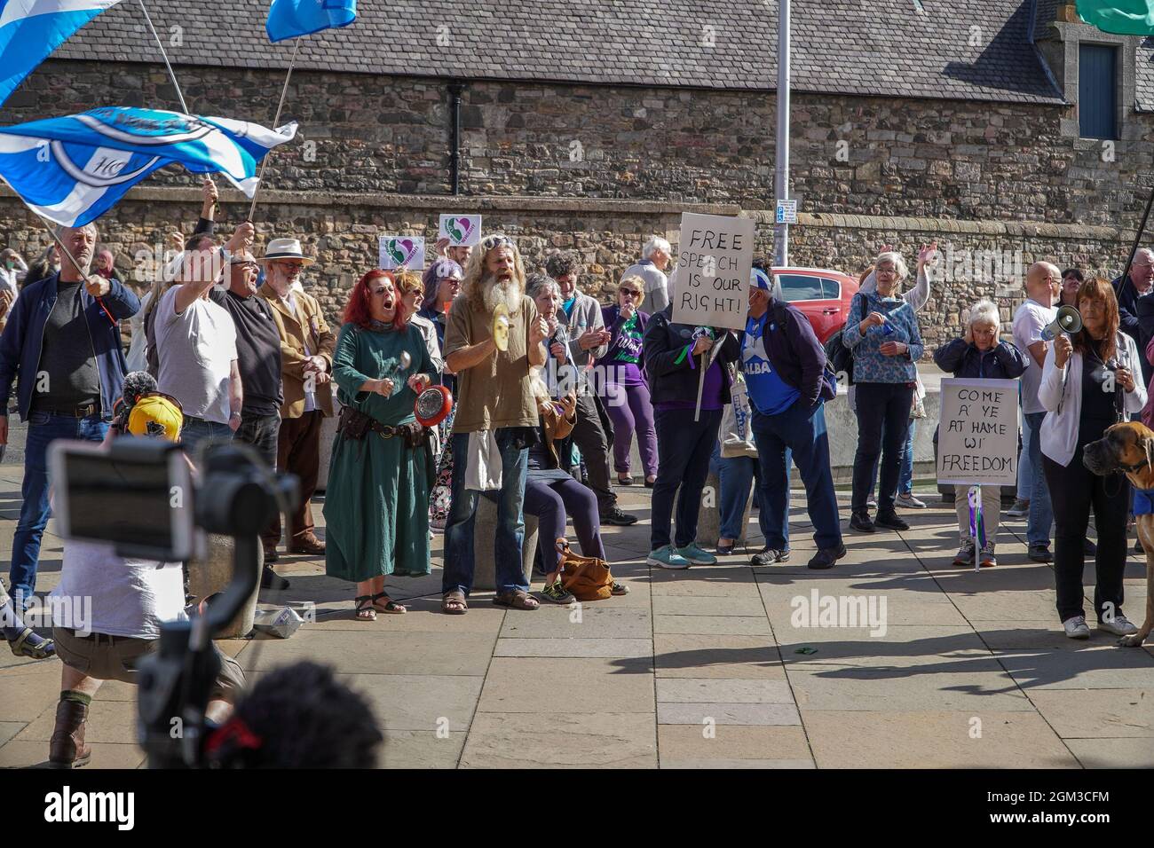 Transgender rights protestors scottish parliament hi-res stock ...