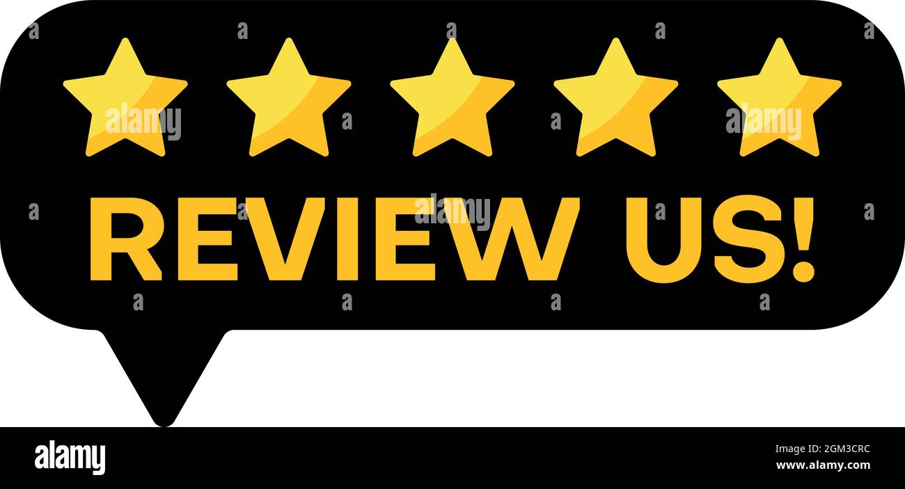 Review us. User rating concept. Review and rate us stars. Business ...