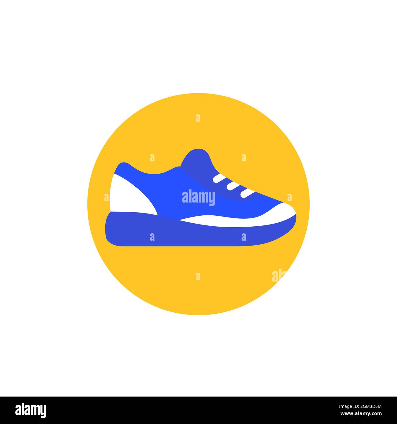 Running shoe icon, trainers or sneakers, vector Stock Vector Image ...