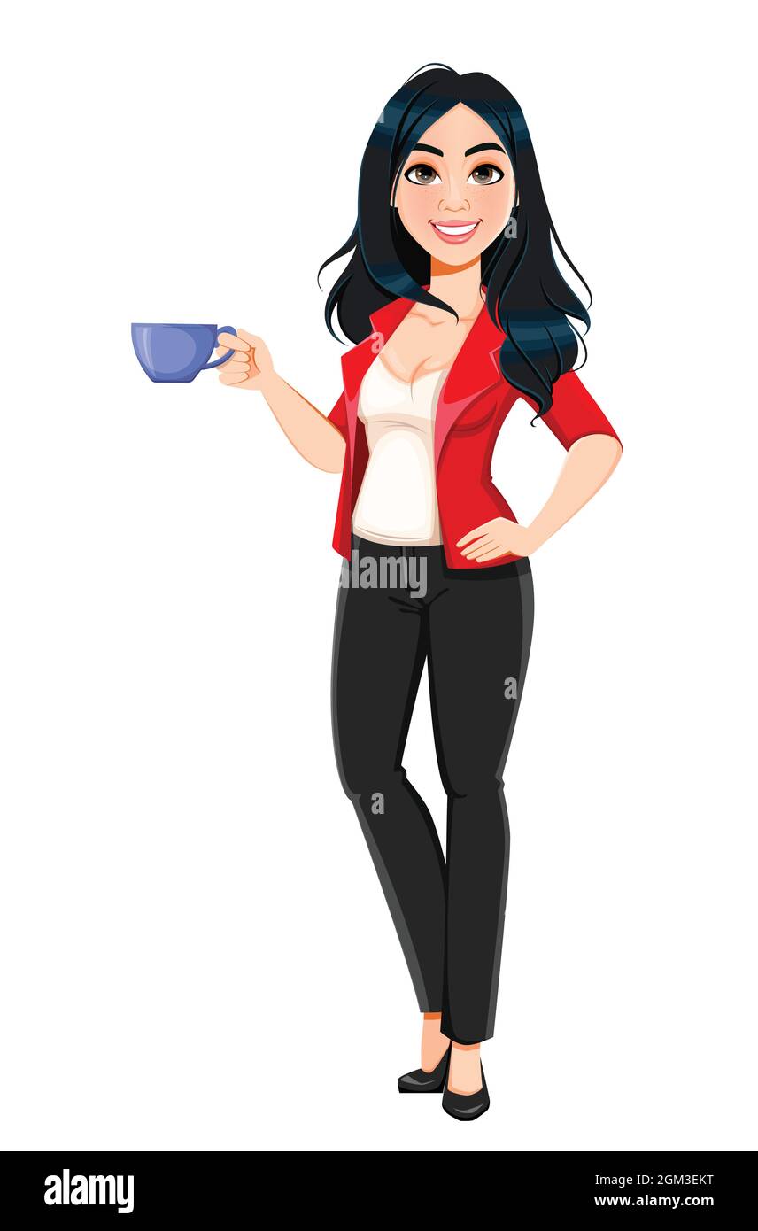 Business woman, manager, banker, beautiful successful girl ...