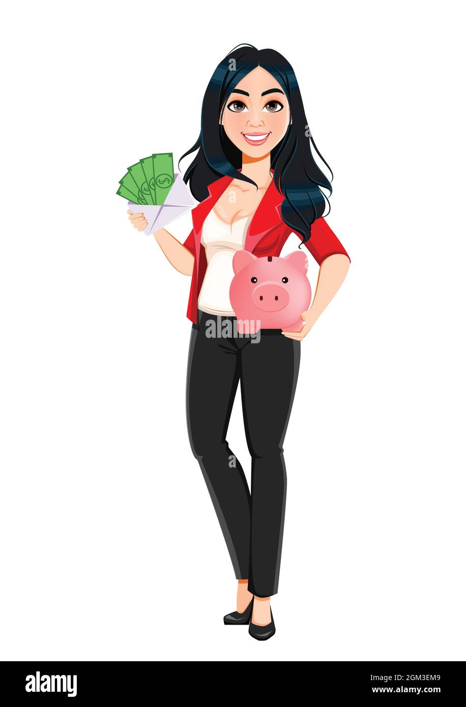 Business woman, manager, banker, beautiful successful girl ...