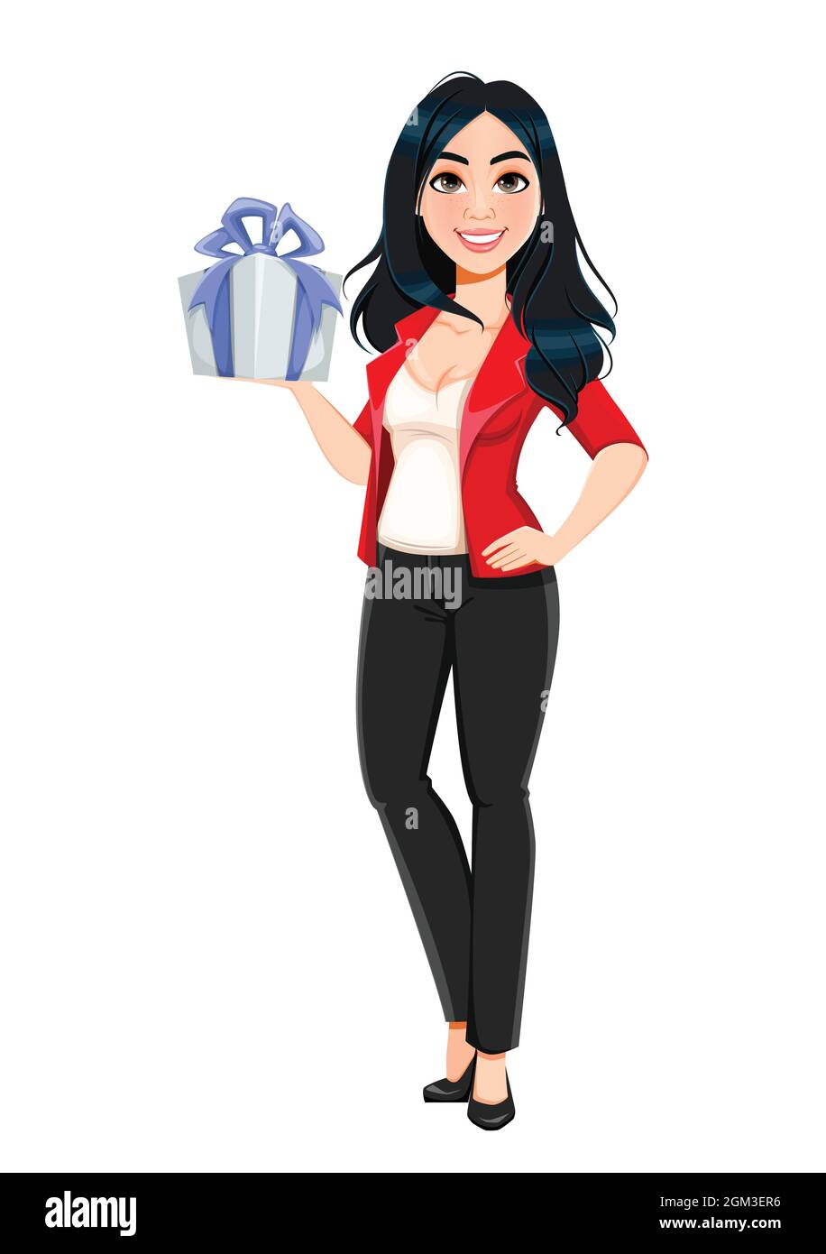 Business woman, manager, banker, beautiful successful girl ...