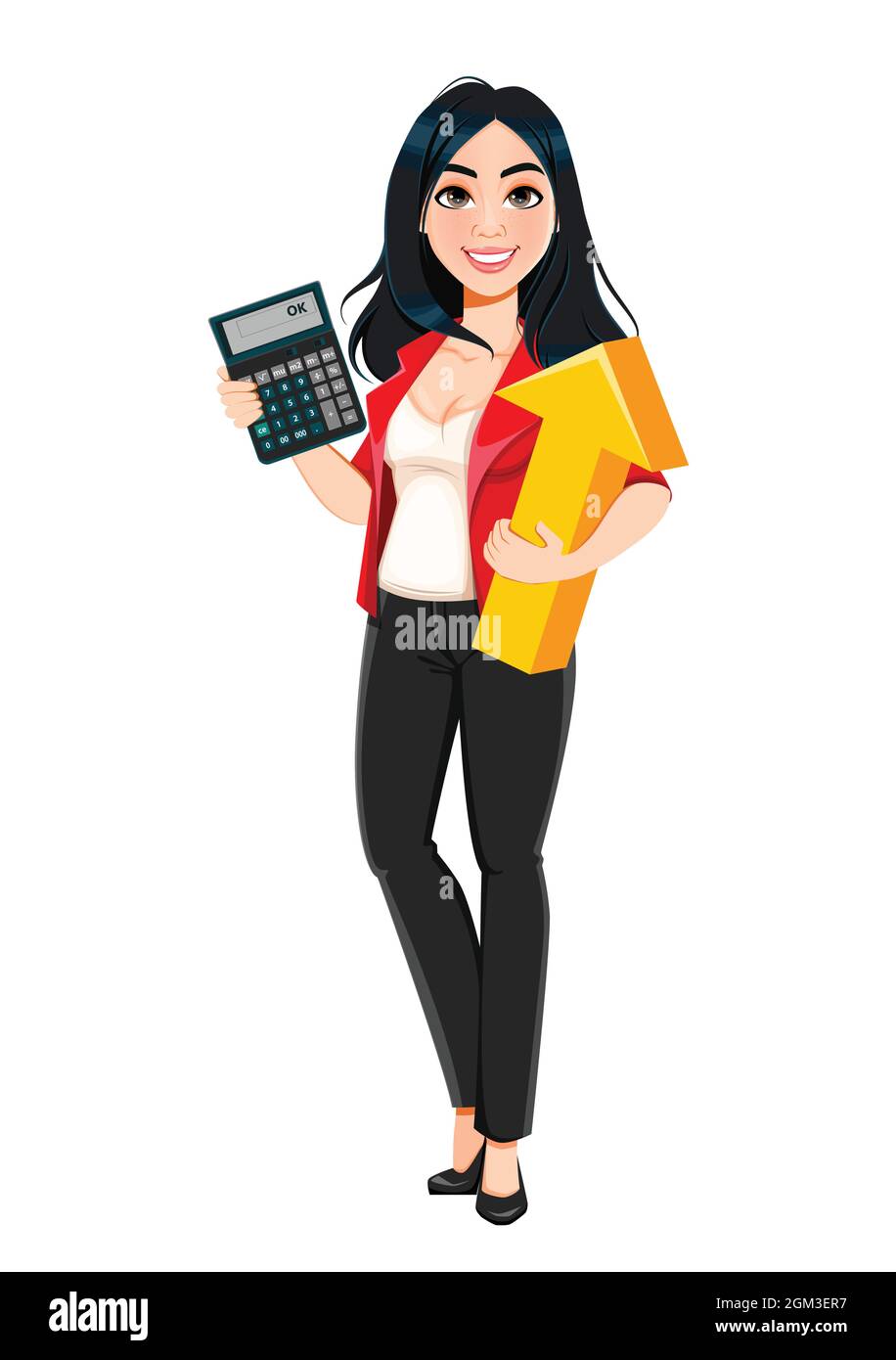 Business woman, manager, banker, beautiful successful girl ...