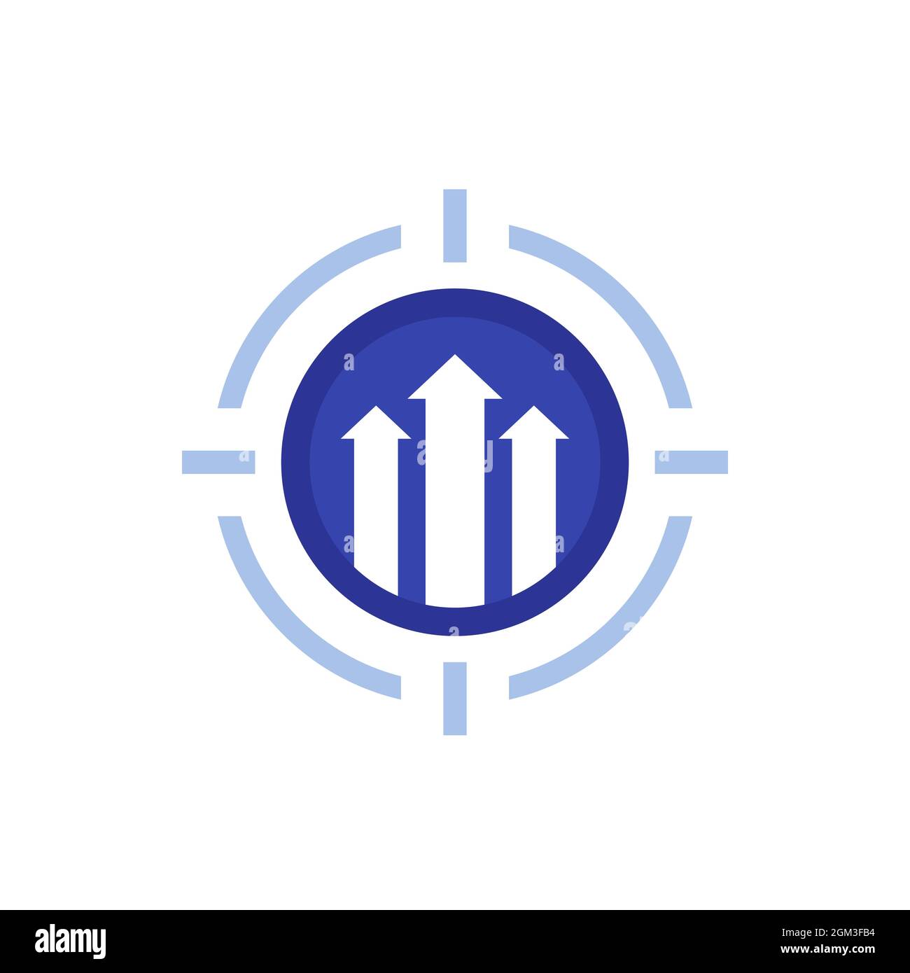 focus on growth icon, vector Stock Vector Image & Art - Alamy