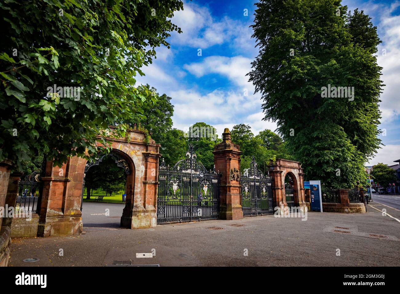 Ormeau Park in South Belfast on the banks of the river Lagan, Northern ...