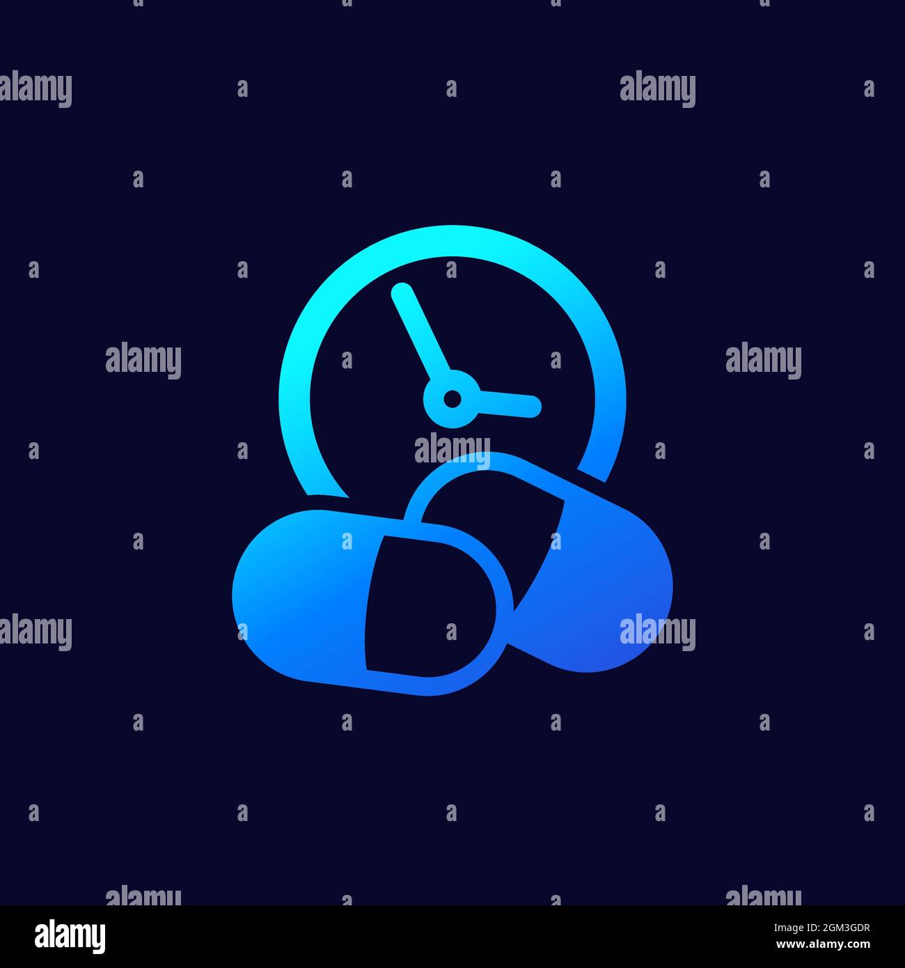 Time to take medicine Stock Vector Images - Alamy