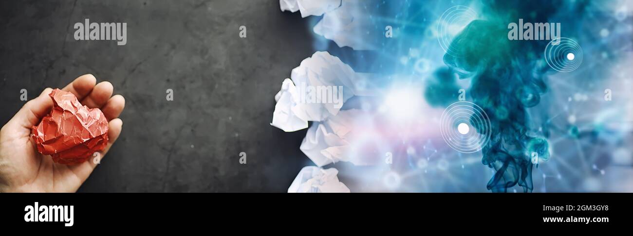 Colored pieces of paper. The concept of creativity and formation of ...