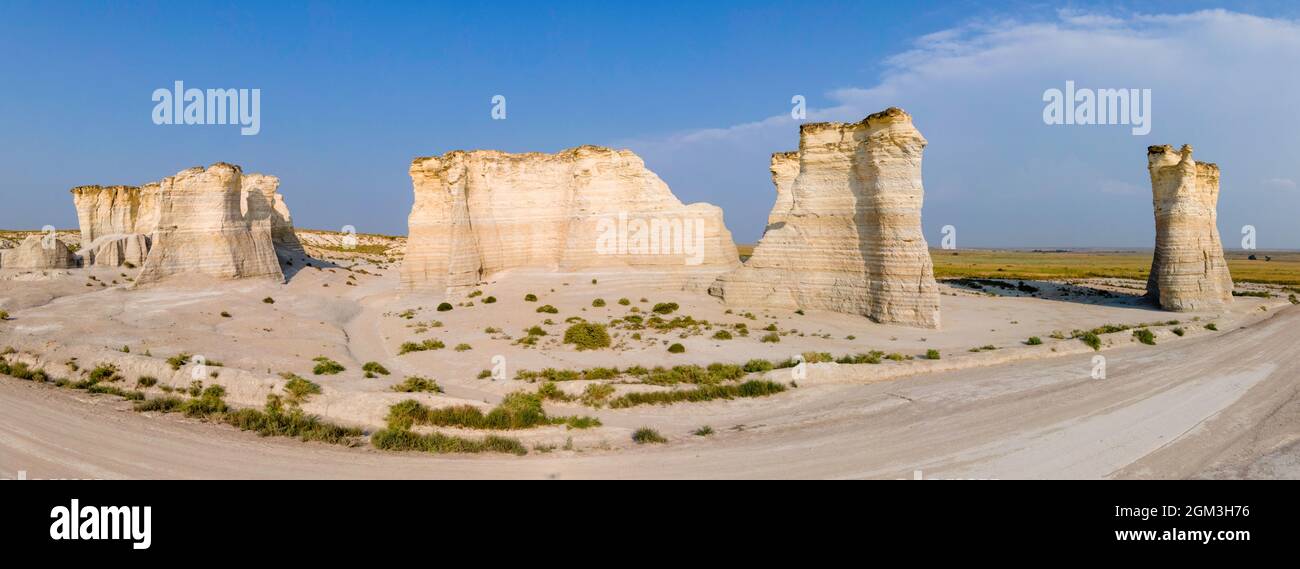Monument Rocks National Natural Landmark, an area of eroded chalk ...